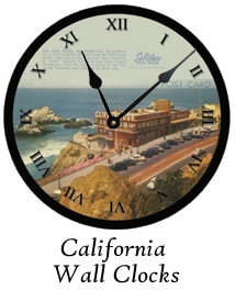 Unique Wall Clocks - Designed from Vintage PostcardsCreative Chateau ...